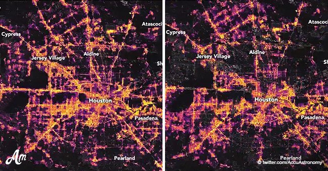 Before and after Photos from Space Show Massive Blackouts across Texas ...