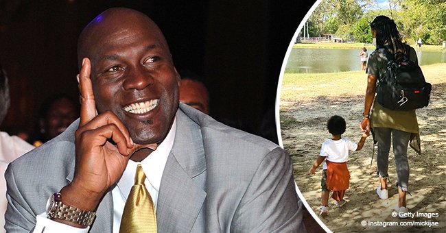 Michael Jordan's Daughter Jasmine Shows Bond with Her Son Walking ...