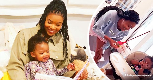 Gabrielle Union Gives Daughter Kaavia Pickles in a Funny Video Amid ...