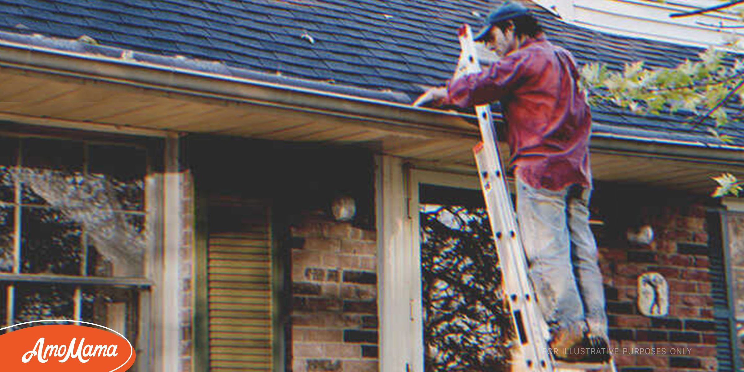 Homeless Man Patches Roof for Old Lady Neglected by Son, She Makes His ...