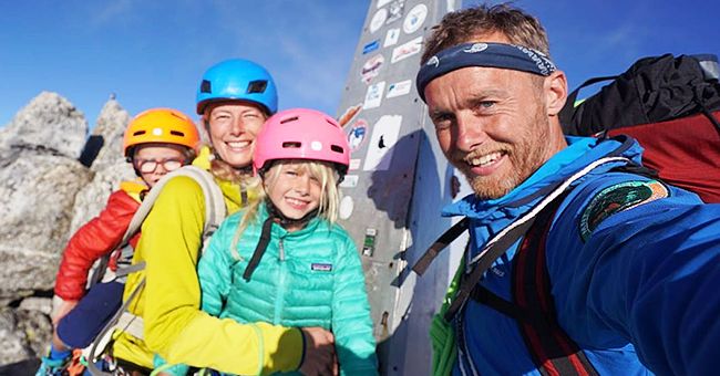 Un père et ses enfants de 3 et 7 ans escaladent les Alpes : les photos ...