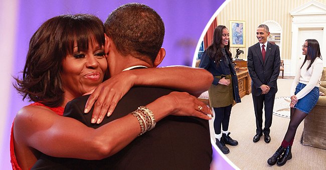Michelle Obama Proves Her Daughters Have a Strong Bond with Their Dad ...
