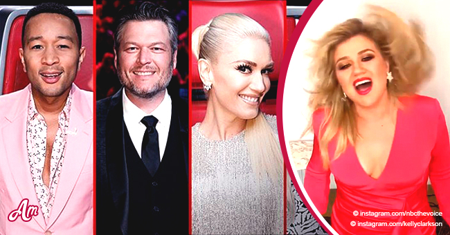 Kelly Clarkson Challenges 'The Voice' Judges in a Cute Dance Video to ...