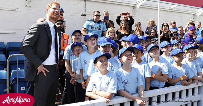 Prince Harry Meets His Mini-Me at an ICC Cricket World Cup Match