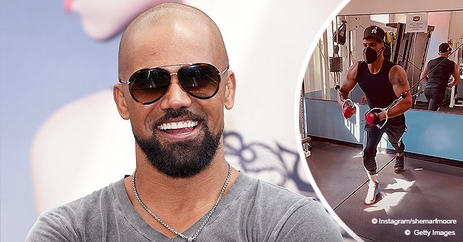 Shemar Moore Flaunts His Arm Tattoo & Bulging Muscles during an Intense ...