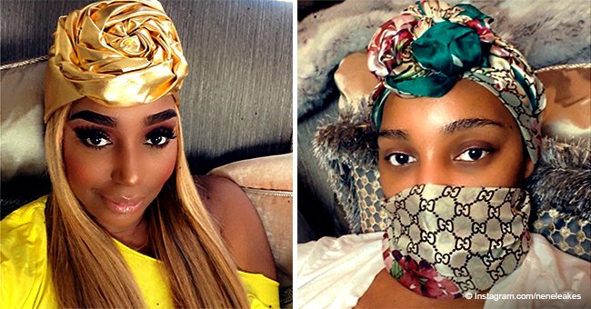 Nene Leakes of 'Real Housewives' Goes Makeup-Free and Covers Face with ...