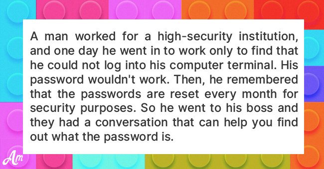 Daily Riddle with an Answer: Find Out the Password to the Computer