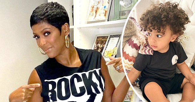 Tamron Hall Posts Heartmelting Photo of Son Moses Showing Off Growing ...