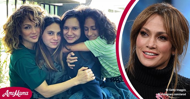 J Lo Looks Ageless Cozying up with Her Daughters — See Fan Reactions to ...