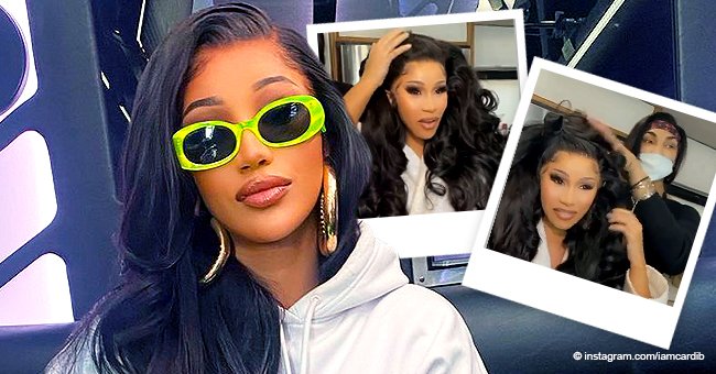 Cardi B Stuns Fans with Video of Her Using 6 Wigs at One Time for a ...