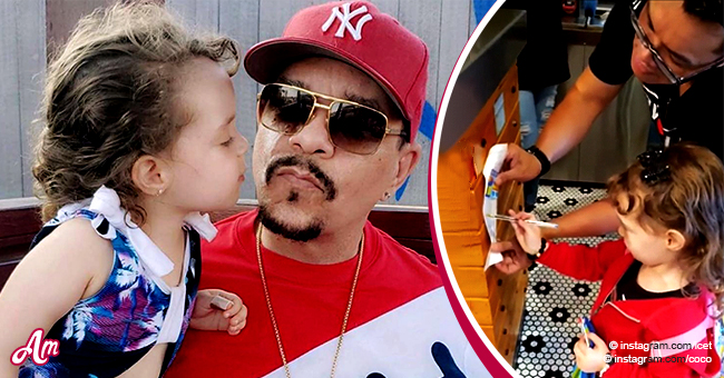 Ice-T's Look-Alike 3-Year-Old Daughter Chanel Pays Bill on Mom Coco's ...