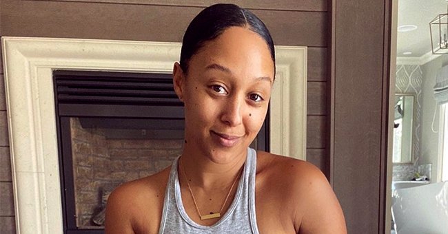 Tamera Mowry Enjoys a Glass of Wine in Stunning IG Post Posing in a ...