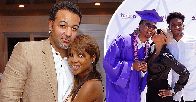 Toni Braxton's Son Diezel Poses in Graduation Gown with Both Parents ...