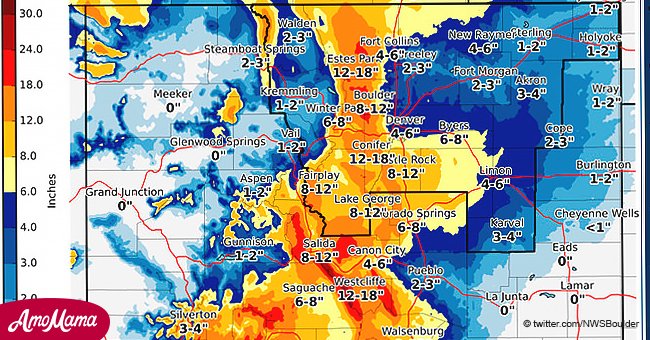 Denver Hit with Snow Fall Only Days after Struggling from Enormous Heatwave