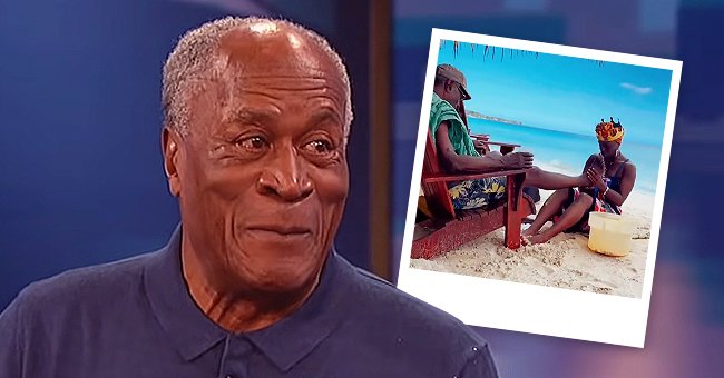 John Amos' Only Son K.C. Shows Him Relaxing by the Beach in a New ...
