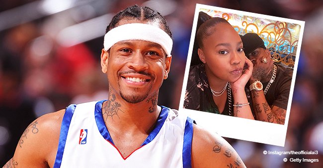 Allen Iverson and His Eldest Daughter Tiaura Flaunt Their Arm Tattoos ...