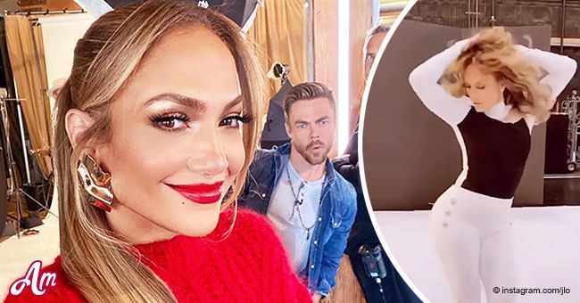 J-Lo, 50, Stuns in Gorgeous Red Dress as She Shares 'World of Dance ...