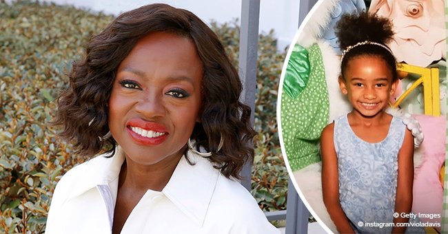 See Cute Pic Viola Davis Shared of Daughter Genesis Smiling in a Blue ...