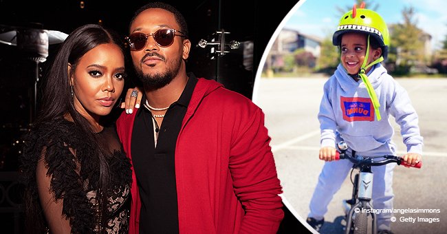 Angela Simmons' 3-Year-Old Son Sutton Enjoys Bicycle Ride in an Empty ...