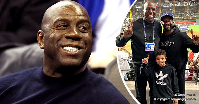 Magic Johnson Shows Photo with 3 Generations of the Men in His Family ...