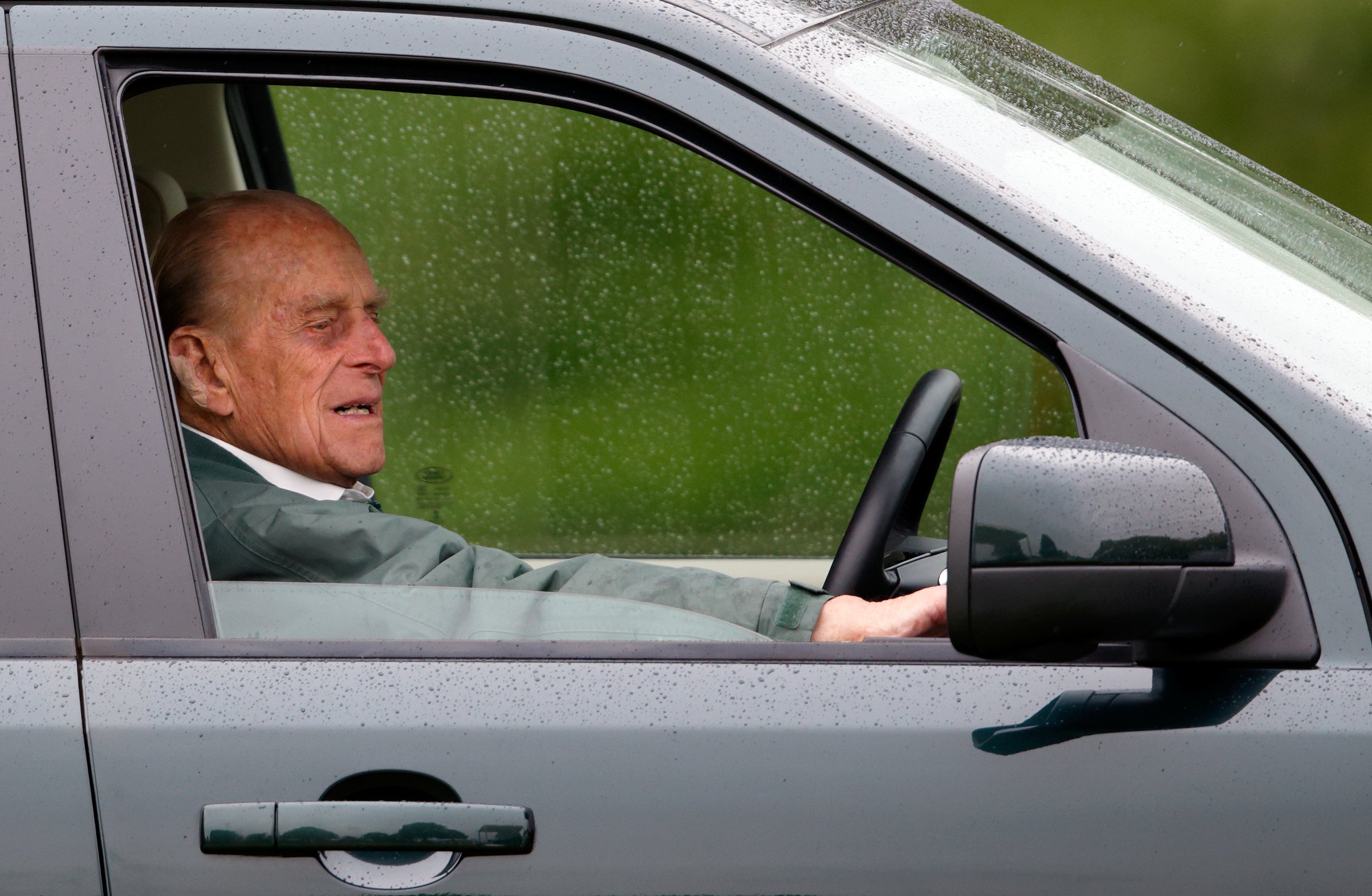 Prince Philip, 97, Spotted Driving a Car for the First Time since ...