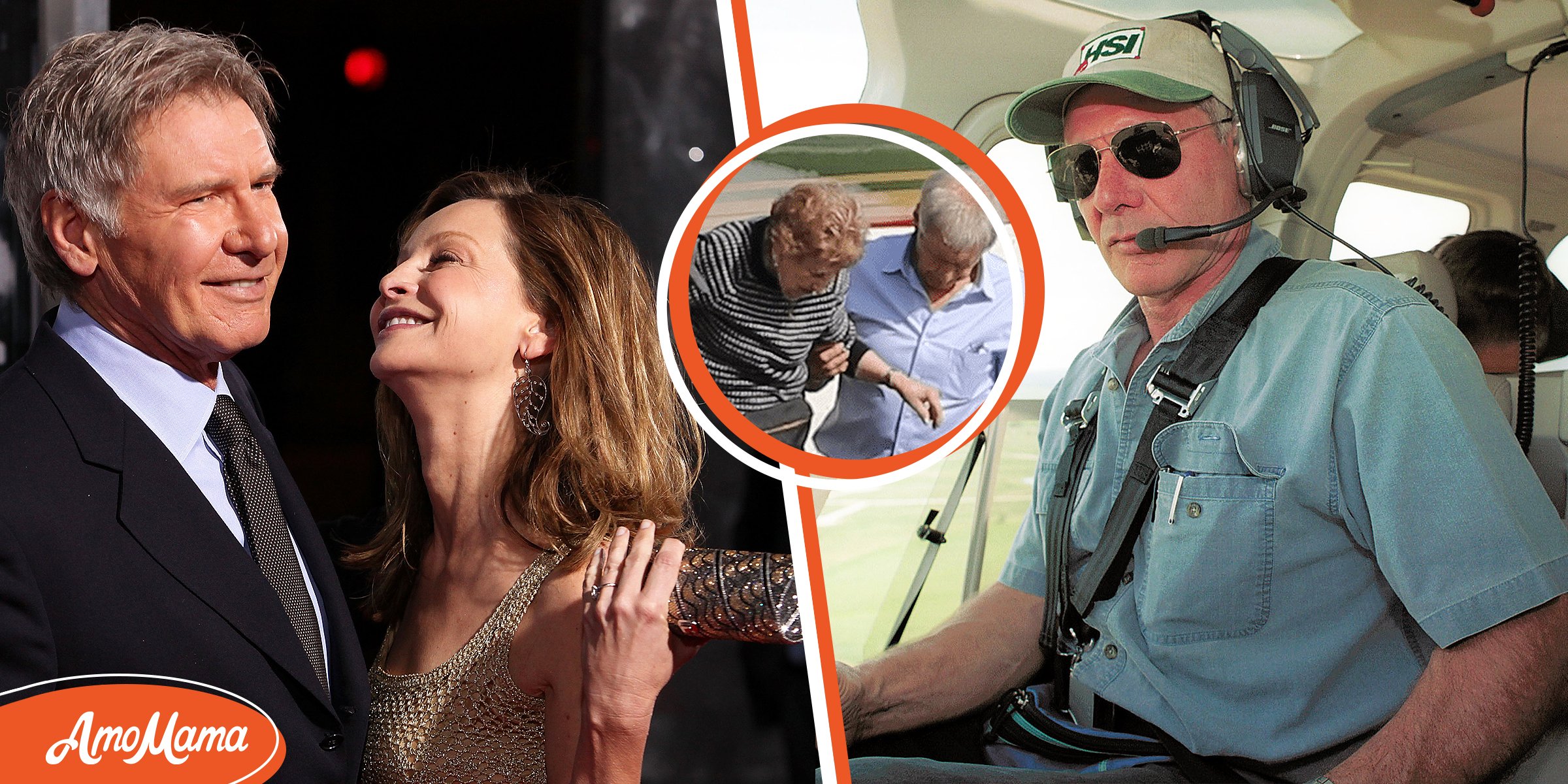 Harrison Ford Picks up Mom-In-Law Who Uses Cane in a Private Jet to ...