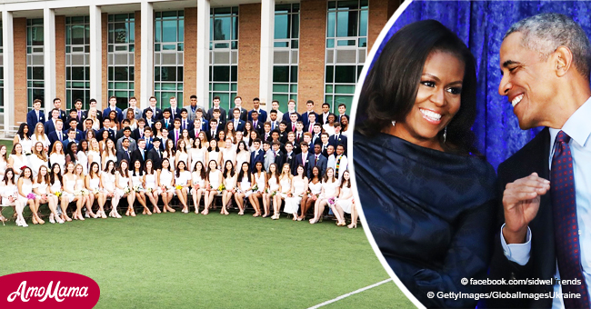 Barack and Michelle Obama Spotted at Daughter Sasha’s Graduation from ...