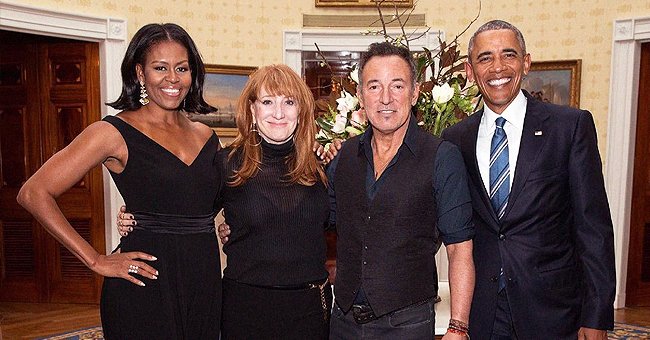 Michelle Obama Turns Heads as She Exposes Her Shoulders in a Black ...