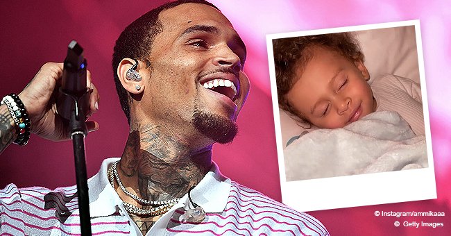 Chris Brown's Son Aeko Melts Fans' Hearts as He Smiles in His Sleep in ...