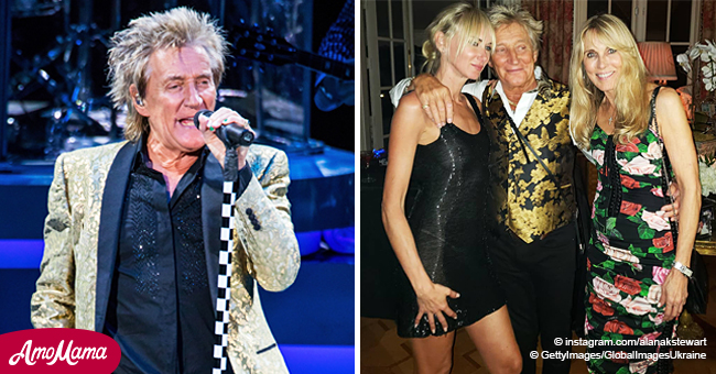 Rod Stewart Reunites with His 3 Ex-Wives for Daughter's 40th Birthday