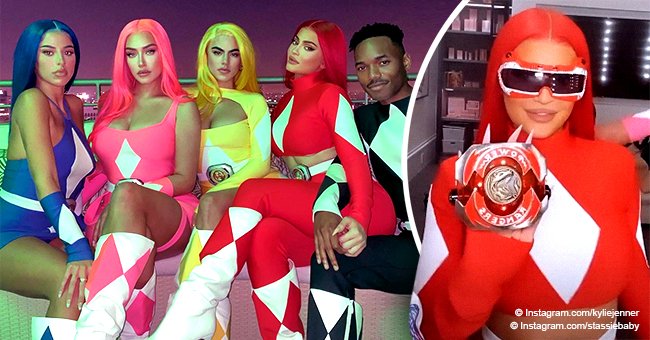See Kylie Jenner In A Cool Red Costume With Her Friends As They