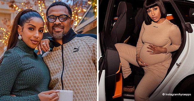 Mike Epps' Wife Kyra Covers Baby Bump in Brown Outfit in Photos