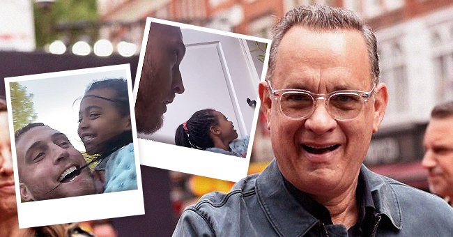 Tom Hanks' Granddaughter Michaiah Is All Smiles as She & Dad Chet Get ...