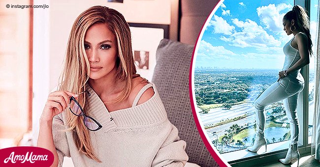 J-Lo Shows off Her Toned Body in White Outfit as She Announces TikTok ...