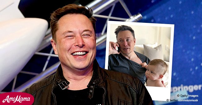 Elon Musk Shares a Rare Photo Posing with His Son X AE A-Xii — See How ...