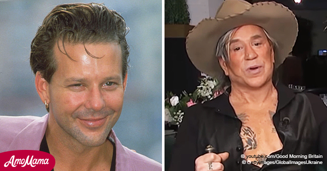 Actor Mickey Rourke's Fans React to Seeing His Facial Transformation on ...