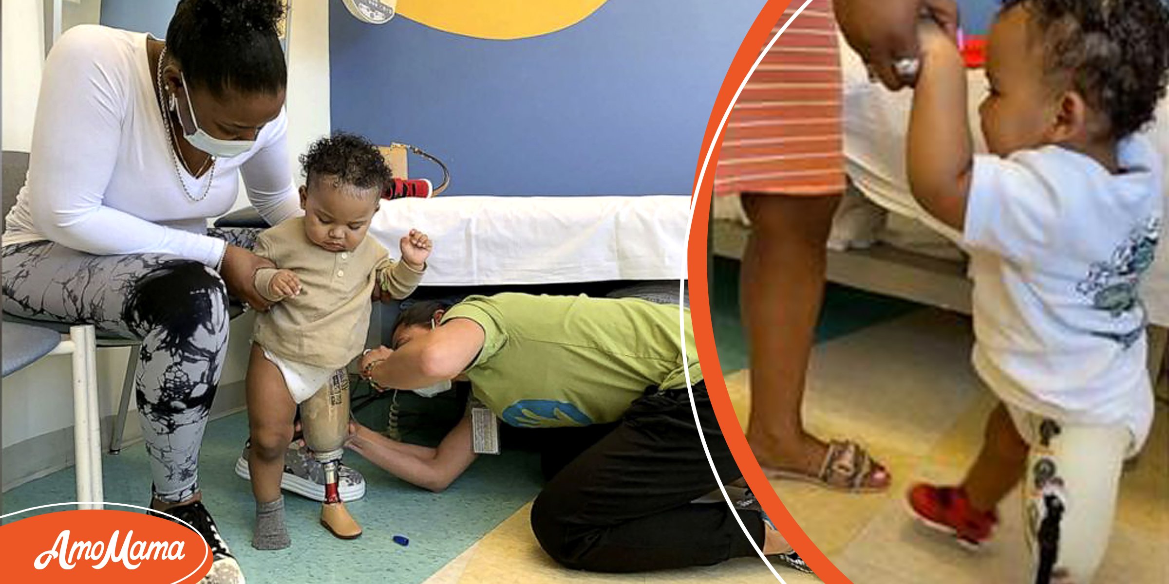 1-Year-Old Baby Gets His Leg Amputated, Takes His First Step 8 Months Later