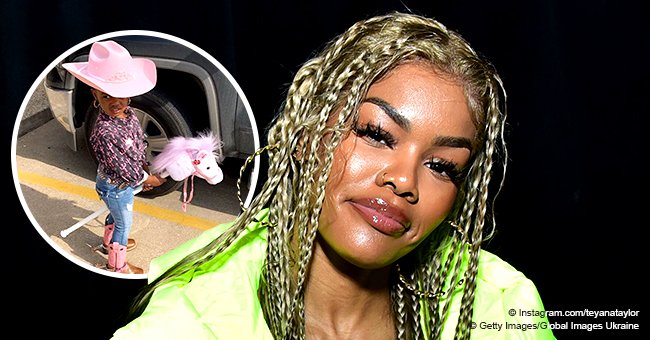 Teyana Taylor's Daughter Junie Looks Adorable, Rocking Pink Cowboy Hat ...