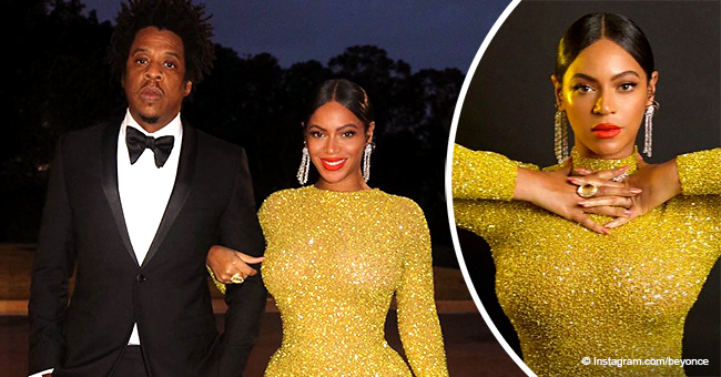 Beyoncé Stuns in Dazzling Golden Gown for Suprise Appearance at the ...