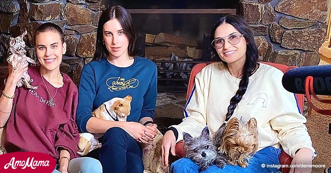 Demi Moore & Daughters Weigh in on Social Distancing While Quarantining ...
