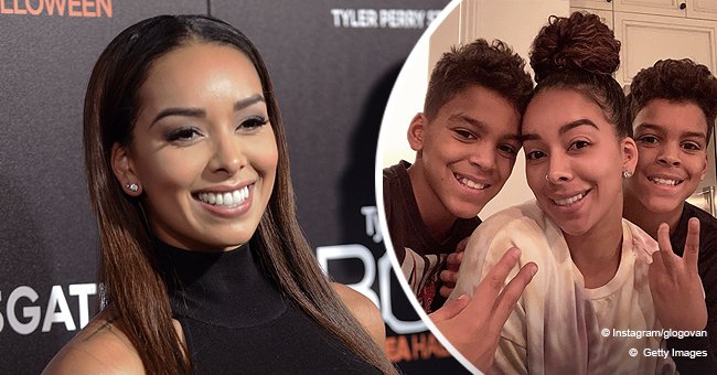 Gloria Govan & Her Twin Sons Make a Beautiful Trio While Chilling ...