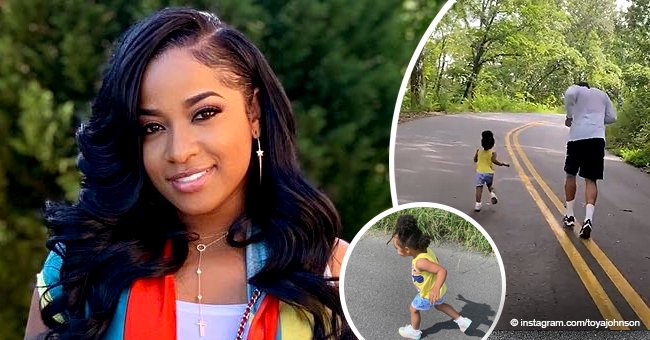 Watch Toya Johnson's Adorable Daughter Reign Running beside an Adult on ...