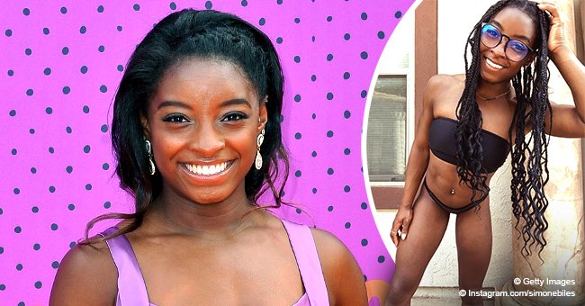 Simone Biles Flaunts Muscles And Navel Piercing In Swimsuit And Fans