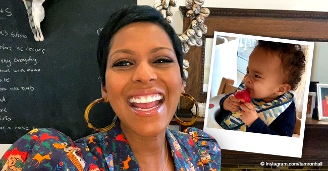 Tamron Hall's Baby Son Moses Enjoys Eating Strawberry in a Cute Video