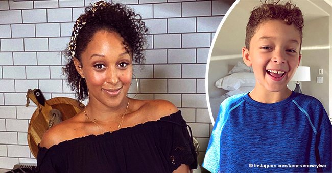 Tamera Mowry Shares a Photo of Her Smiling Son Aden Looking Handsome in ...