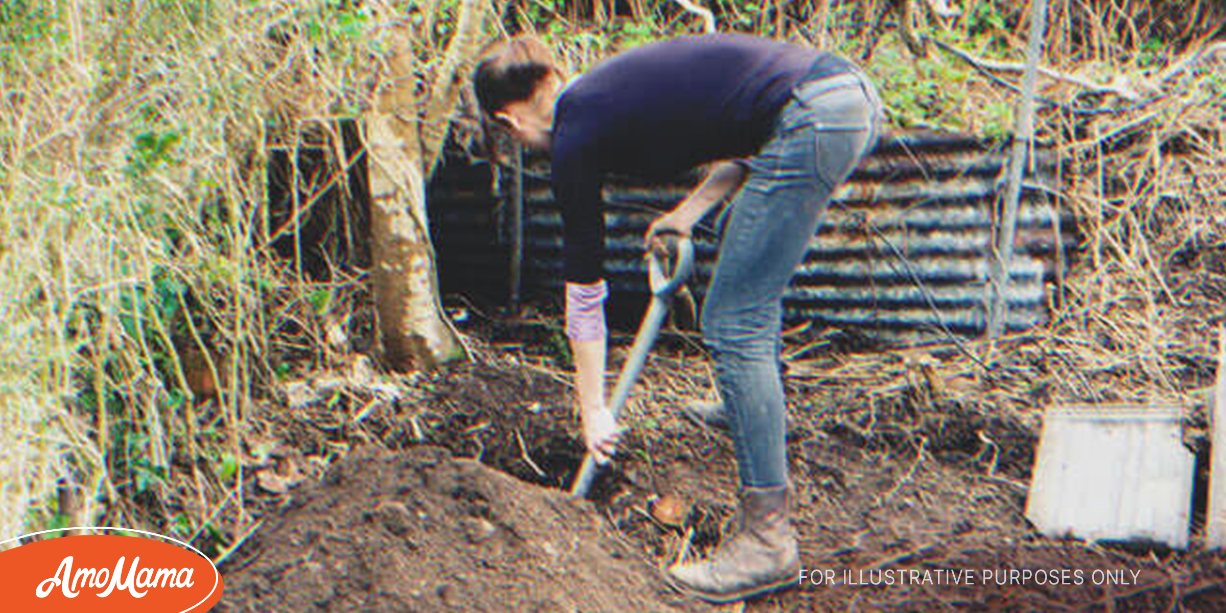 Boy Sees Mom Bury Package in Garden, She Lets Him Dig It up Only before ...