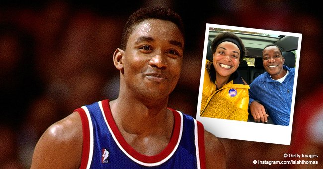 Isiah Thomas & His Only Daughter Lauren Show Their Similarity Giving a ...