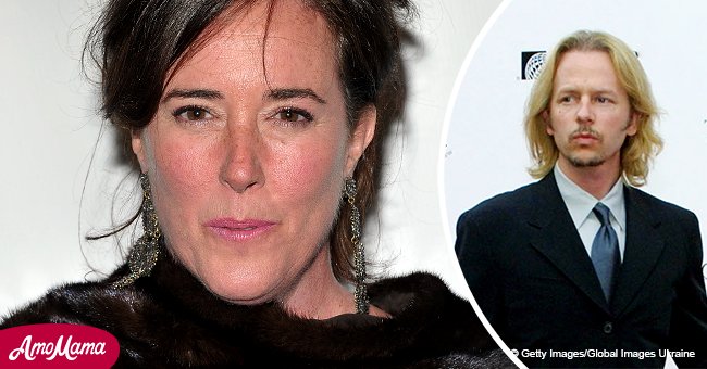 Kate Spade's husband hides his face under bizarre mouse mask after wife ...