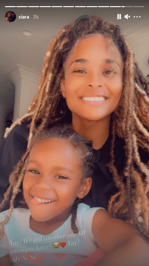 Ciara & Daughter Sienna Show Their Bond & Striking Resemblance Smiling ...