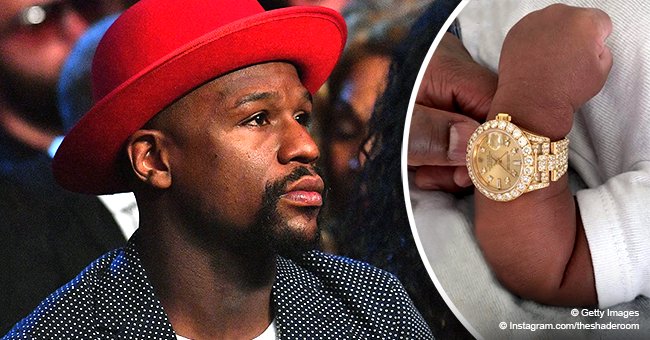 Floyd Mayweather Slammed for Buying His Infant Grandson a Gold Rolex ...